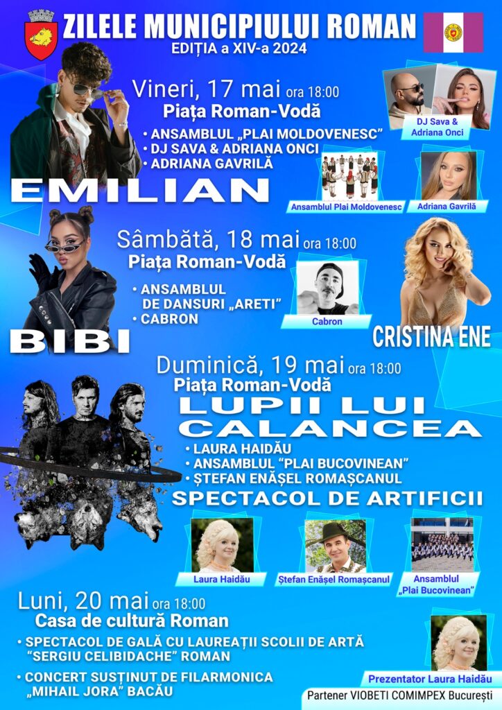 Programul Zilelor Municipiului Roman 2024 | Primarii de la A la Z